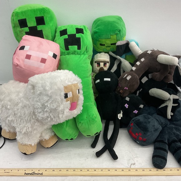 Minecraft | Toys | Minecraft Multicolor Stuffed Animal Pig Creeper ...